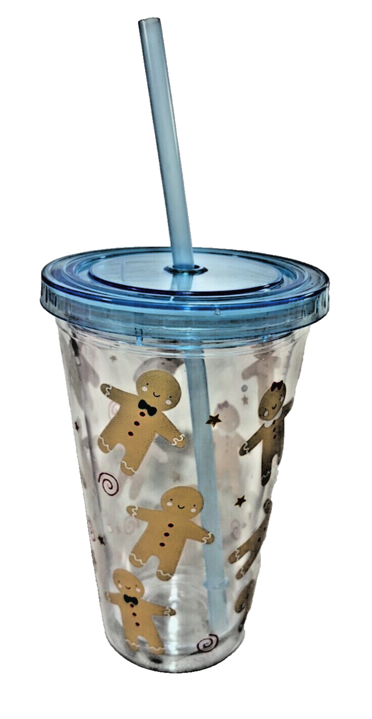 COOL GEAR 621ML - GINGERBREAD MAN DESIGN - DRINKING CHILLER CUP WITH ...