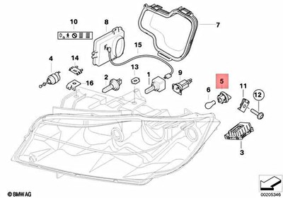 Genuine BMW E90 E91 F30 F31 F35 Bulb Socket For Turn Signal OEM ...