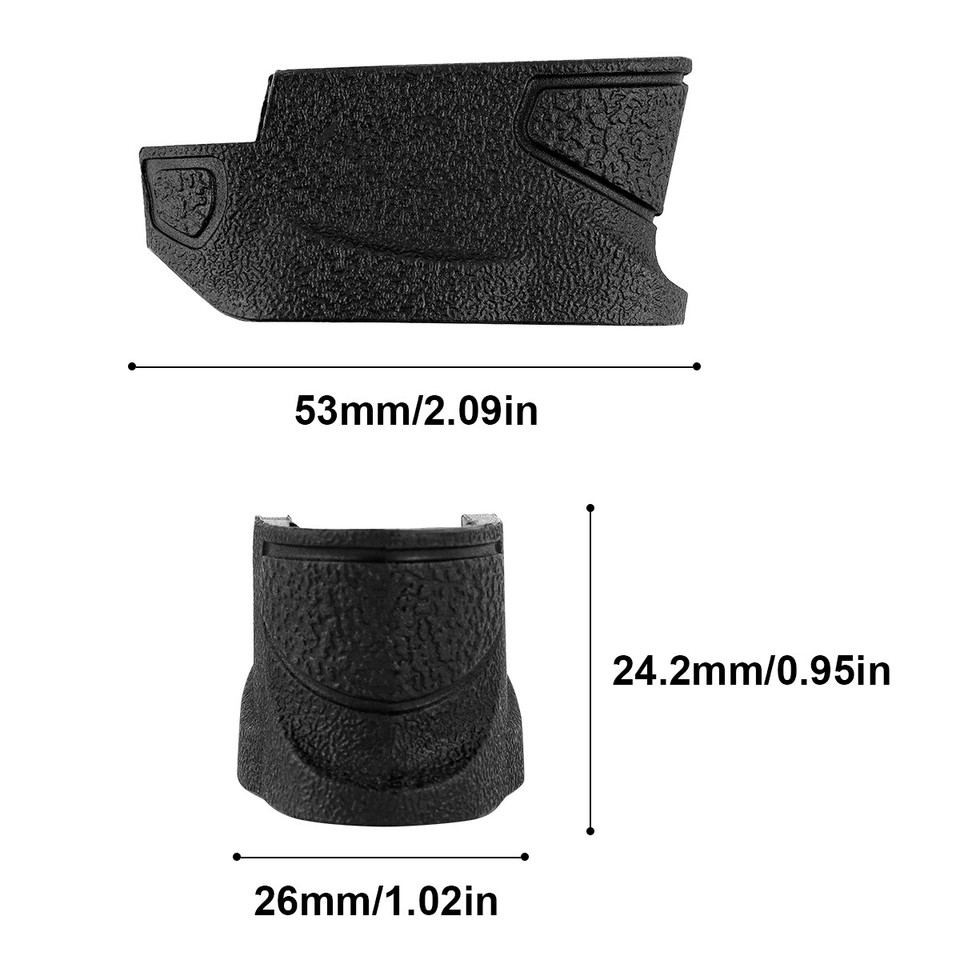 2/4PCS Enhanced Magazine Plate Extension for M&P Shield 9 & .40 S&W + 1 ...