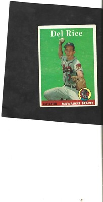 1958 Topps MLB # 51 Del Rice | eBay