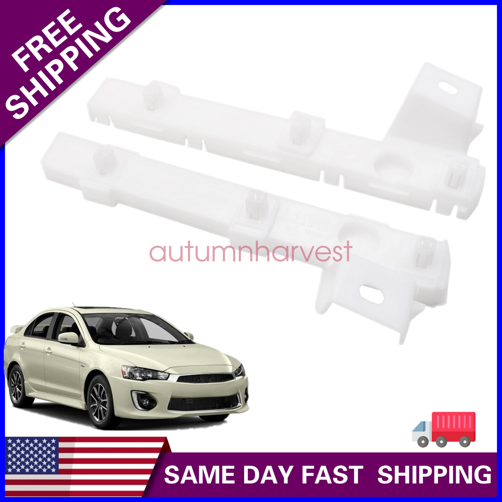 6400F549 6400F550 A Pair Front Bumper Bracket For Mitsubishi Lancer ...
