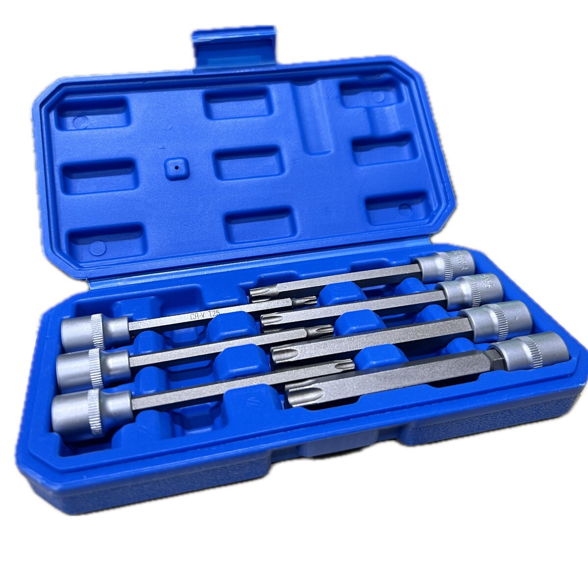 Star Bit Socket Set Long Reach TRX (Torx) 3/8" Drive TX 7 Piece Set ...