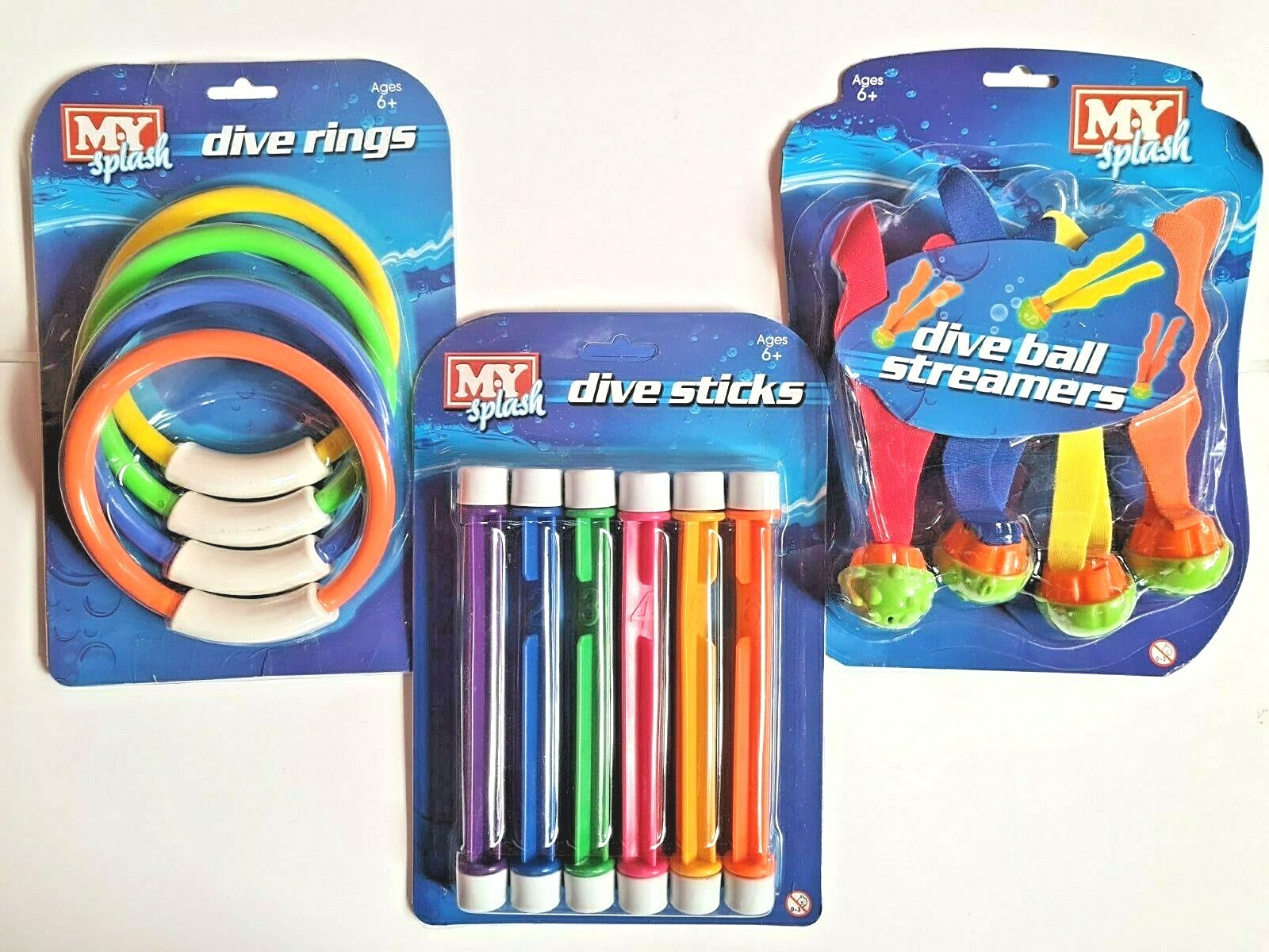 M.Y Splash Dive Ball Streamers - 4 Pack for sale online | eBay UK