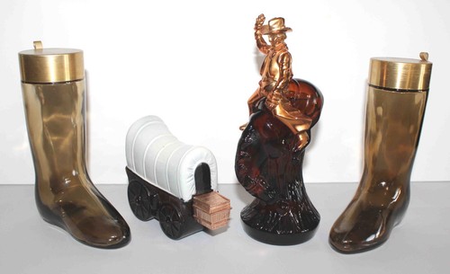 Vintage Avon Bucking Bronco, 2 Western Boots, 1 Covered Wagon | eBay