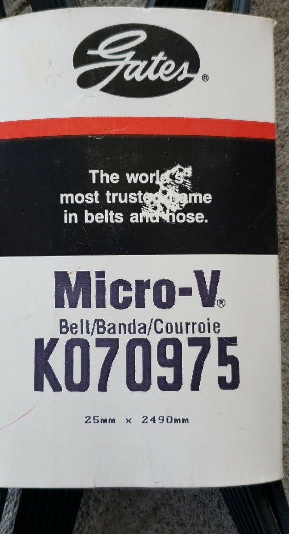 Serpentine Belt K070975 Gates Micro-V - Brand New! 7PK2470 15/16" x 97 ...