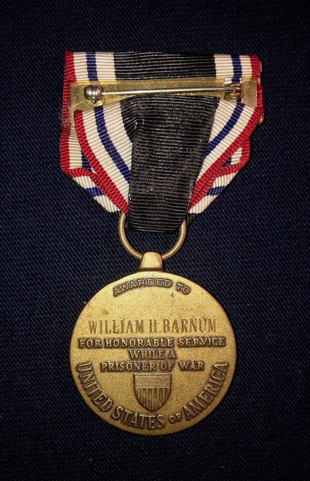 WW2 Rare Named, Prisoner Of War Medal, William H. Barnum III, 1st Lt ...