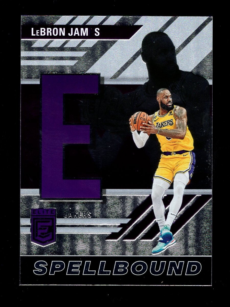 2023-24 ELITE SPELLBOUND #39 LeBRON JAMES LETTER E LAKERS | eBay