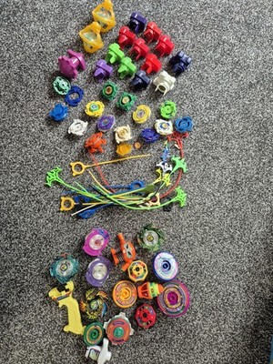 Beyblades Takara Hasbro from 90s And 2000s Metal Plastic Mixed Lot ...