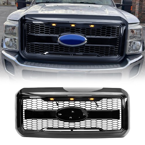 Front Raptor Grille w/Emblem Base For 2011-2016 Ford F250 F350 F450 ...