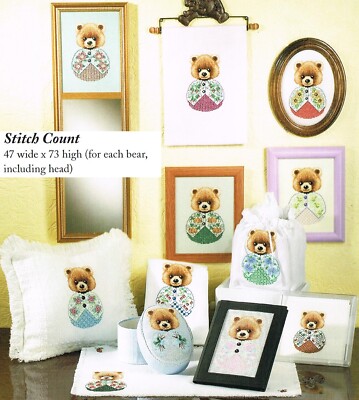 BIRTHDAY BEARS 12 months CROSS STITCH PATTERN ONLY - QQP | eBay