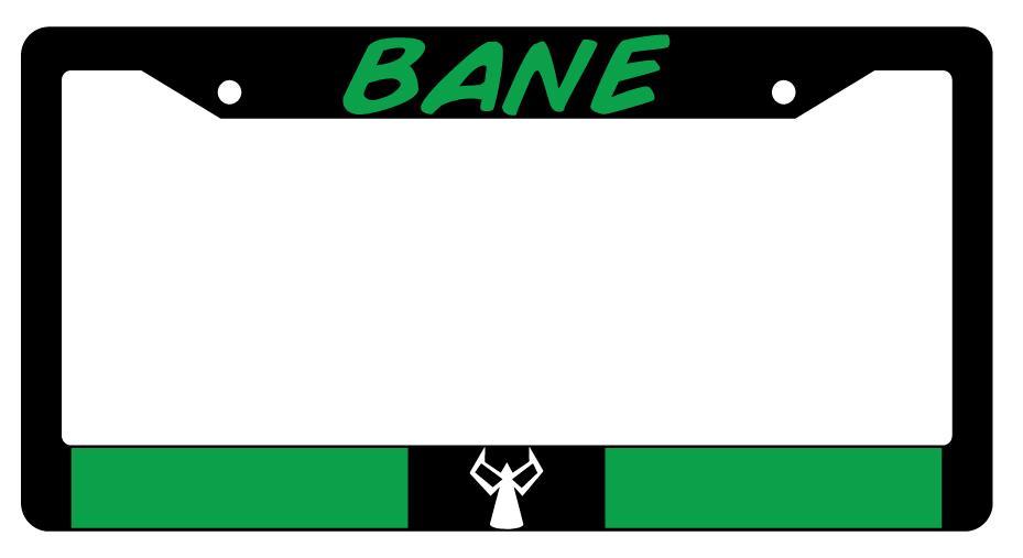 Bane Black Plastic License Plate Frame Accessory DC | eBay
