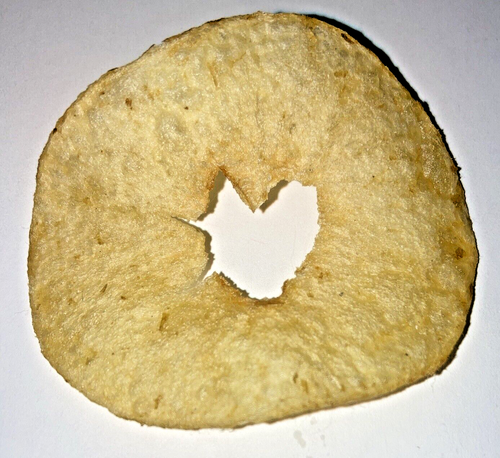 Unique Natural Heart-Shape Cutout from Lay's Potato Chip Bag Gag Gift ...