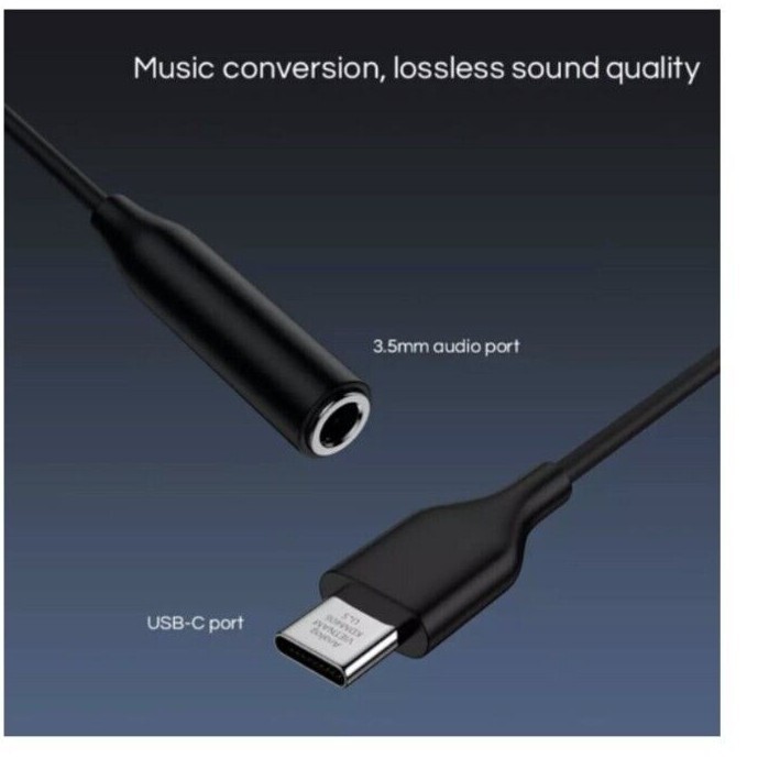 USB-C To 3.5mm Audio Jack Adapter For Android Phone Samsung Google Sony ...