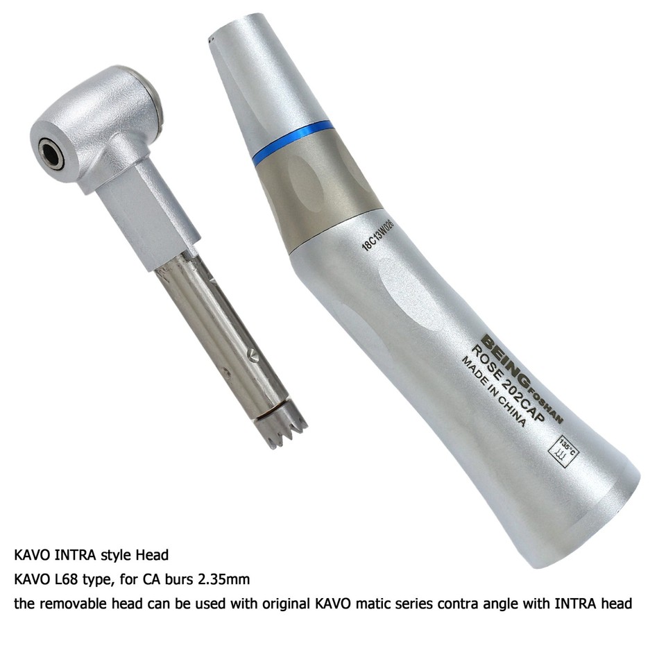 BEING Dental Slow Speed Contra Angle Air Motor Straight Handpiece 4 ...