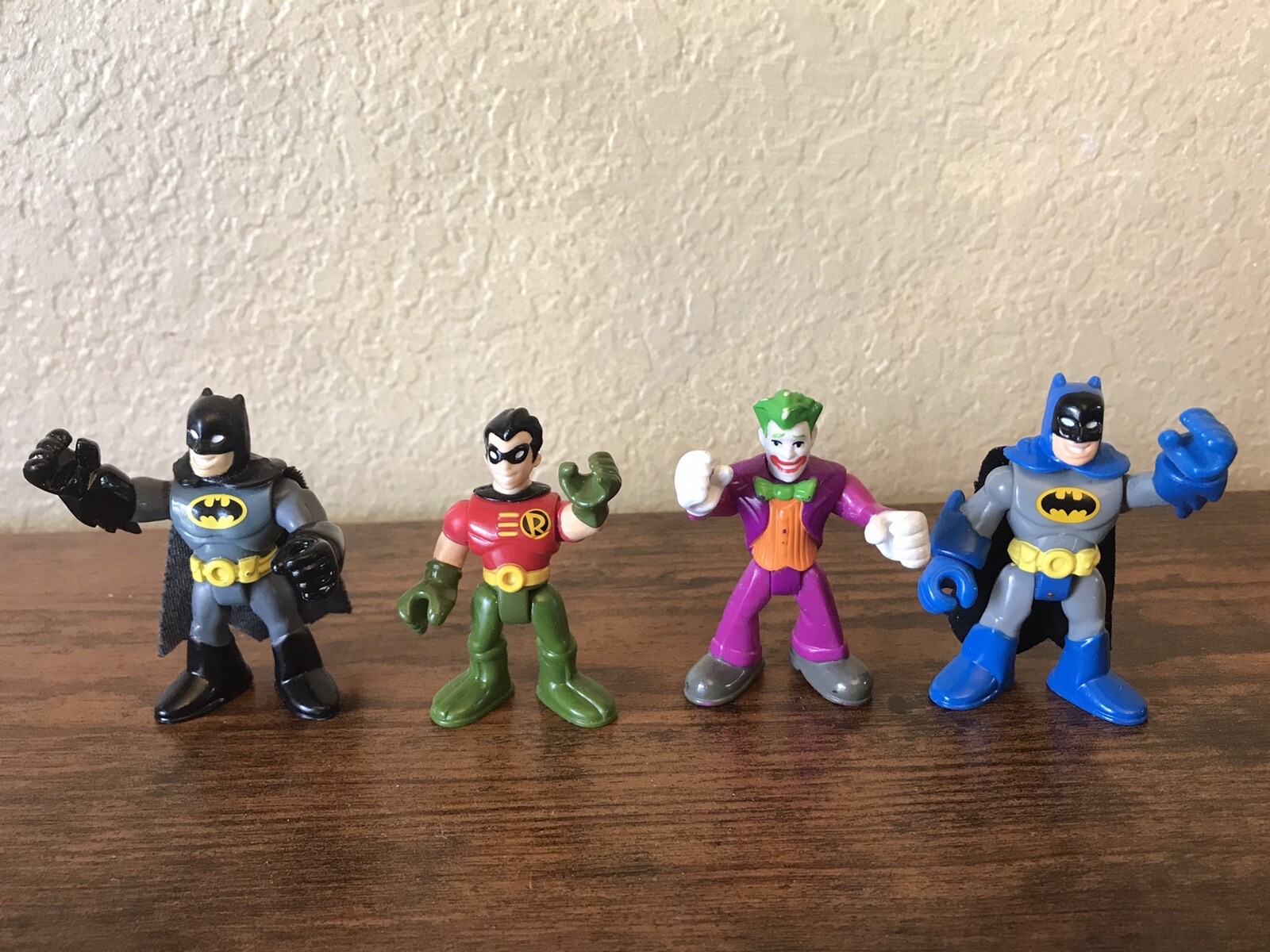 Batman Action Figures Mixed Lot Of 4 Hasbro Batman & Robin The Joker ...