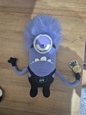 Despicable Me 2 Plush Evil Purple Minion One Eye Soft Toy 12inch | eBay