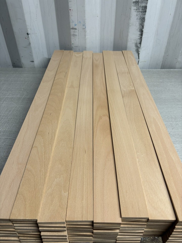 St Beech TImber - Natural Wood - Offcuts -Hardwood 80 Pieces 48mm X ...