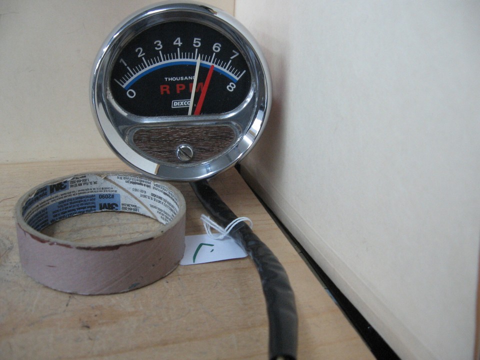 Dixco 8K 8,000 RPM Vintage Tachometer NAPA Maple Leaf Cup - #610 | eBay