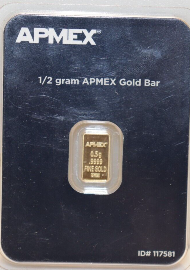 1/2 Gram APMEX .9999 Gold Bar Sealed | eBay
