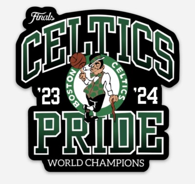 Boston Celtics Logo Type Die-cut MAGNET World Champion. | eBay