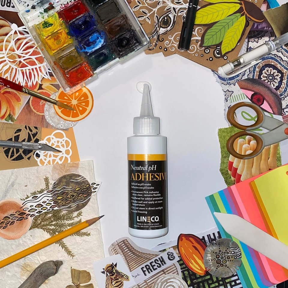 Neutral pH Adhesive 8Oz Acid-Free All-Purpose Glue Bookbinding Framing ...