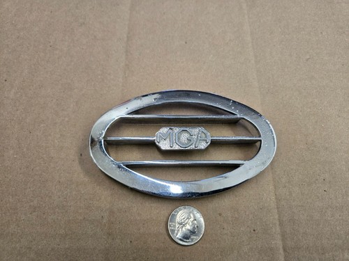 MG OEM 1955-1962 MGA Cowl Vent Emblem Badge logo Nameplate Name Plate ...