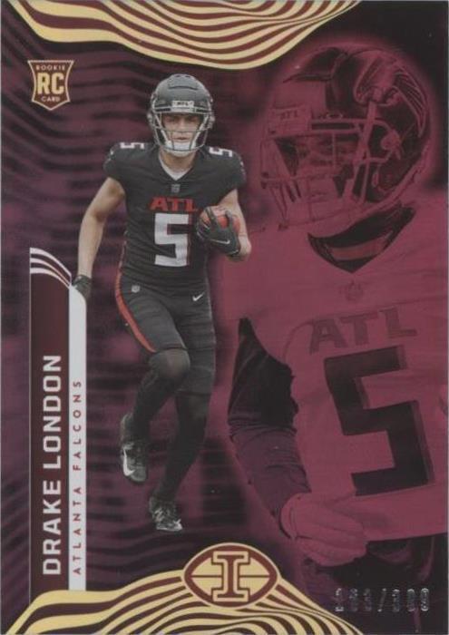 2022 Panini Illusions - Drake London #6 Trophy Collection Pink /399 (RC ...