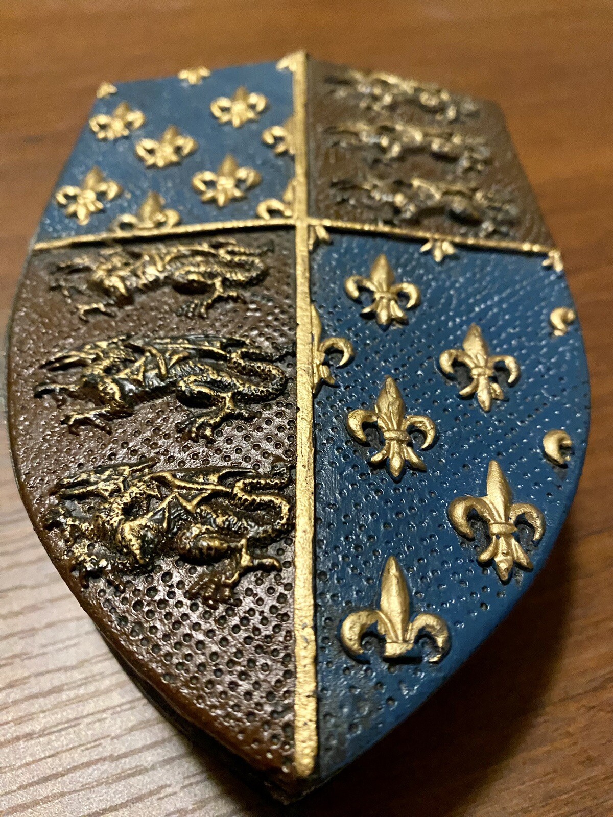 Pacific Giftware Medieval Coat Of Arms Shield Trinket Box w/Lid Lions ...