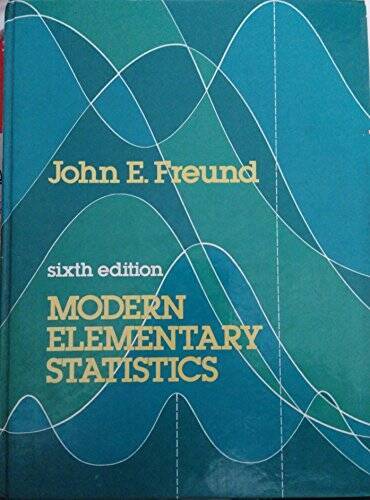 Modern Elementary Statistics - Hardcover By Freund, John E. - GOOD ...