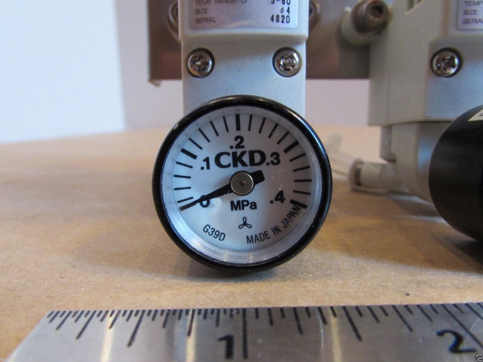 Lot Set 2 CKD RB500-LLC4-L Pressure Regulator w/ Gauge Pneumatic Air ...