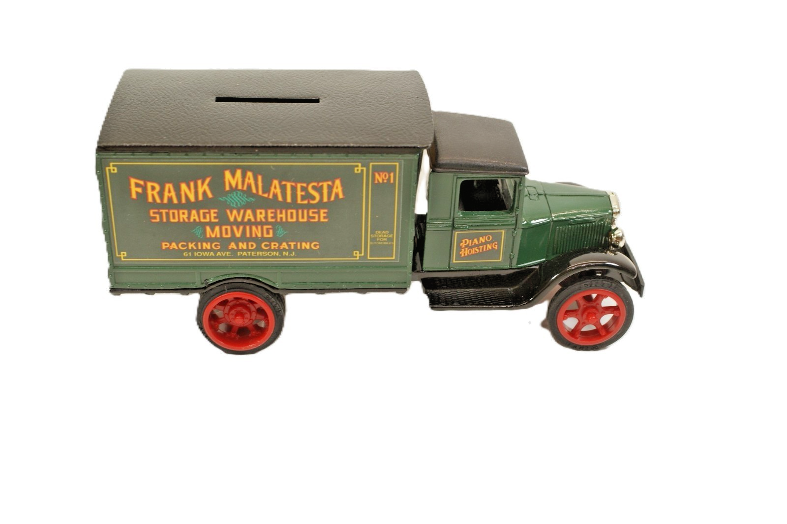 T3A Die Cast Metal Truck Bank NIB, 1:34 Ertl, 1931 Hawkeye, Malatesta ...