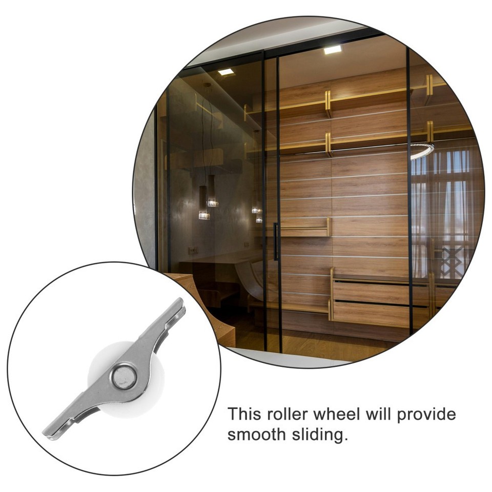 4pcs roller transfer bearings Roller Metal Door Roller Sliding Closet ...