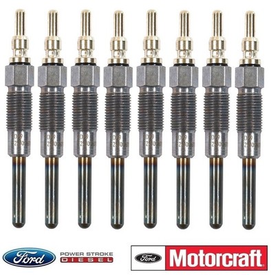 1988-1994 Ford F250 7.3L IDI Glow Plugs Set of 8 Motorcraft ZD-29 MC3Z ...