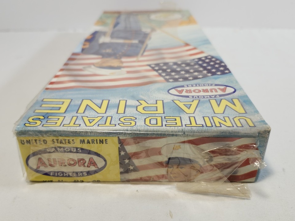 Vtg Aurora Famous Fighters Kit #412 United States Marine c.1957 NIB | eBay