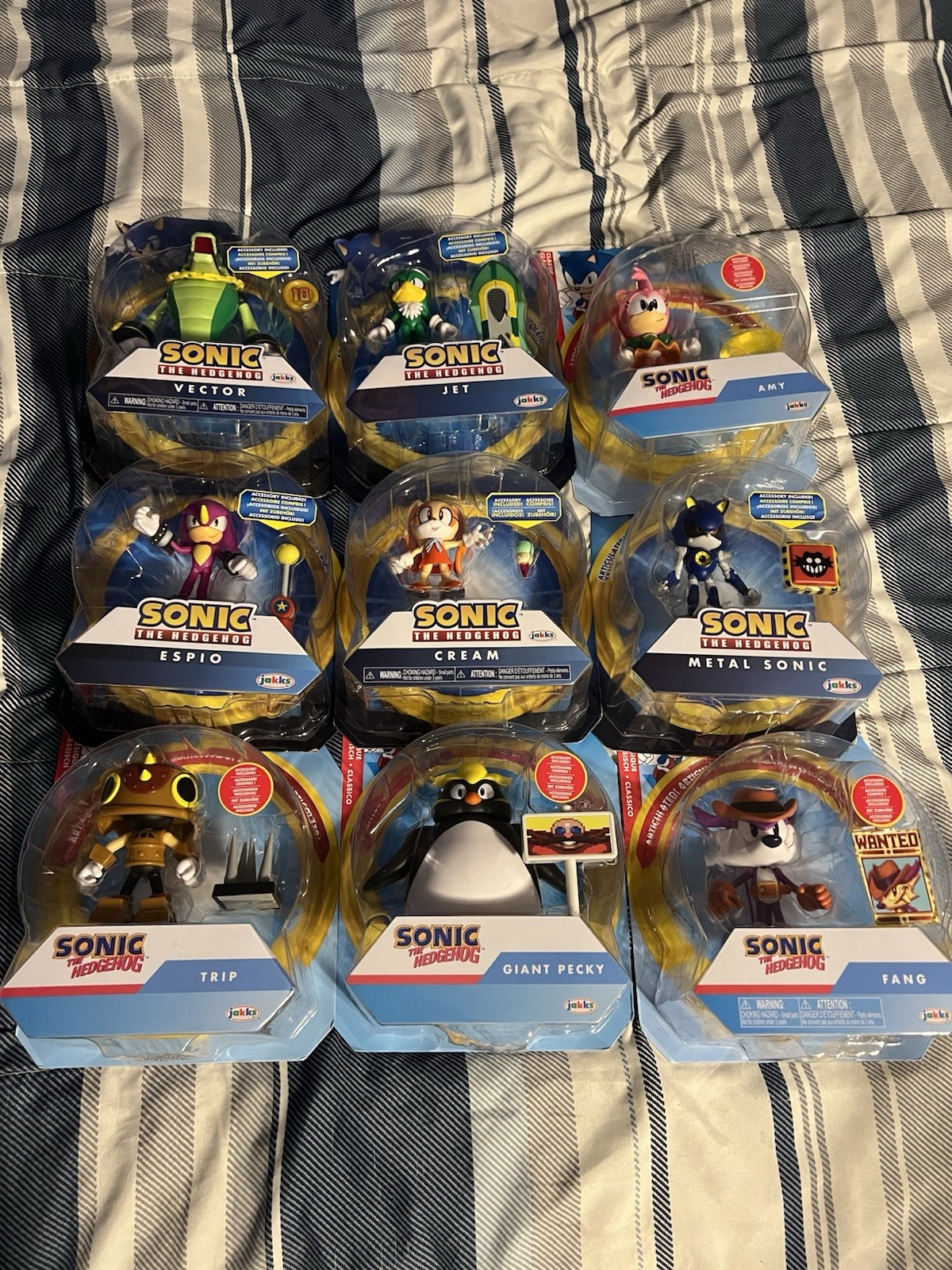 Jakks Pacific Sonic The Hedgehog 4” Figures Lot (9) Cream Jet Giant ...