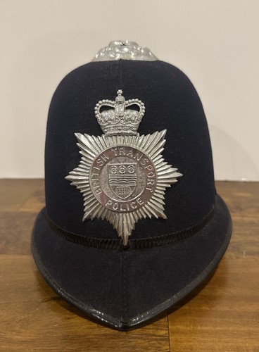 RARE Vintage British Bobby Transport Police Helmet Rose Top | eBay