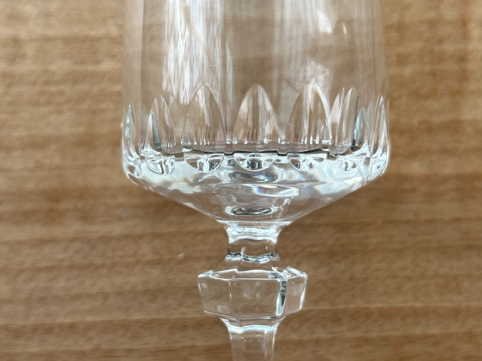 6 x small crystal cut liqueur glasses / goblets | eBay