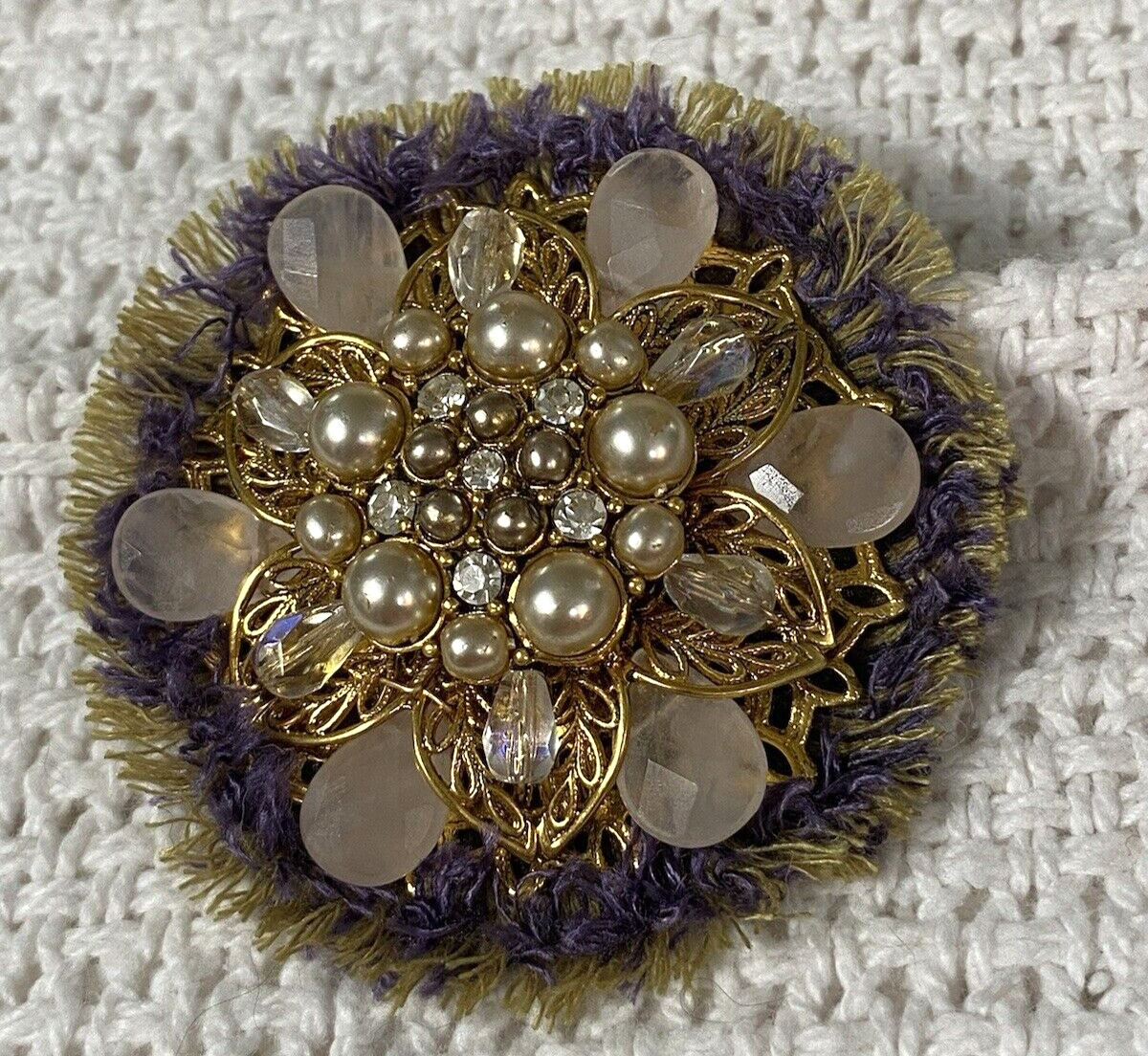 Rare Vintage Lee Angel Brooch - Gem