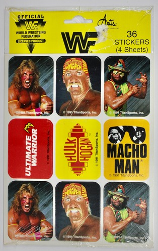 Original 1991 WWF 36 Unopened Wrestling Stickers Hulk Hogan Ultimate ...