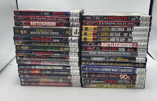 Huge Lot of 26 WWE Wrestling DVDs Y2K Collection Greatest/Extreme ...