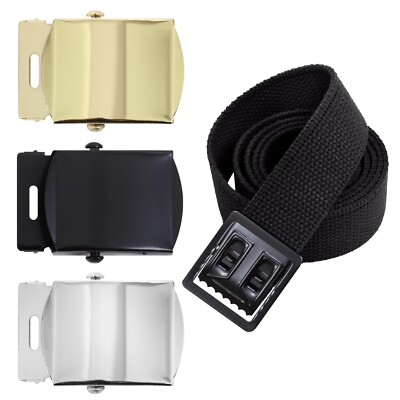 Belt Buckle - Chrome, Brass, Black, Vintage Brass or Open Face Belt ...