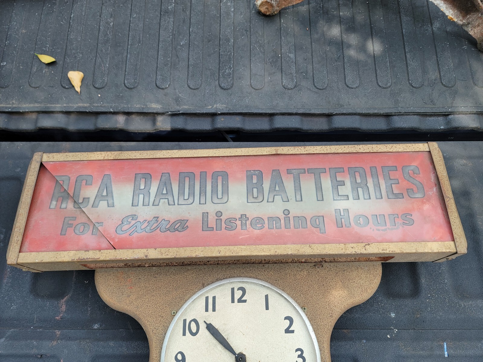 Vintage RCA Radio Batteries Clock Light Sign Antique | eBay
