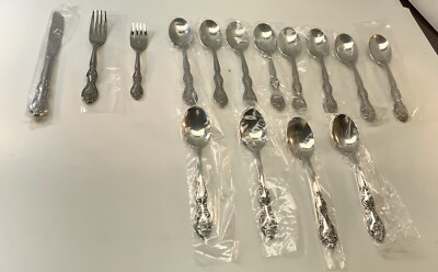 Vintage International EMBASSY 15 Piece Stainless flatware set | eBay
