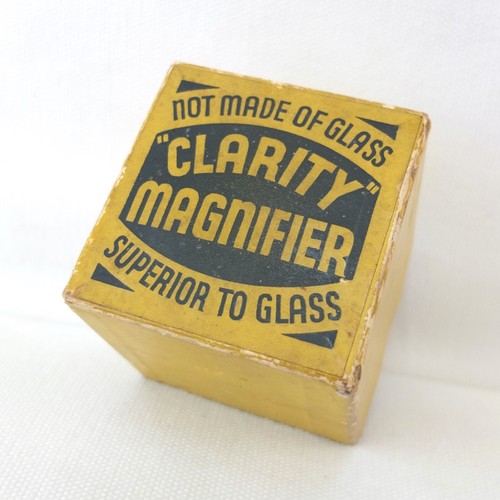 VINTAGE “CLARITY” MAGNIFIER LOUPE MAGNIFYING GLASS STAMP COLLECTORS ...