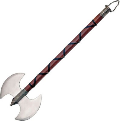 Rite Edge Medieval Executioner Axe 10.5" Stainless Steel Head Brown ...