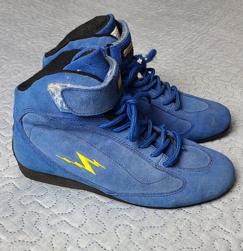 Impact Racing High Top Lace-Up Mens Driving Boots Shoes Blue Size 7 | eBay