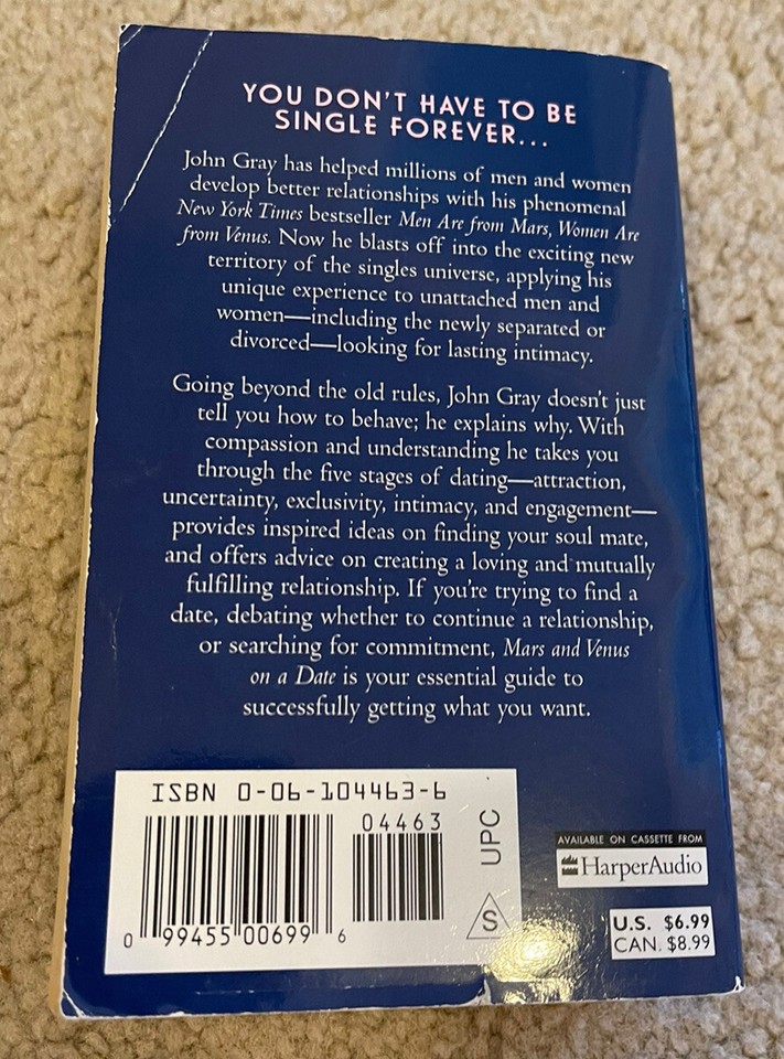 Mars and Venus on a Date by John Gray - Paperback Book - Previously ...