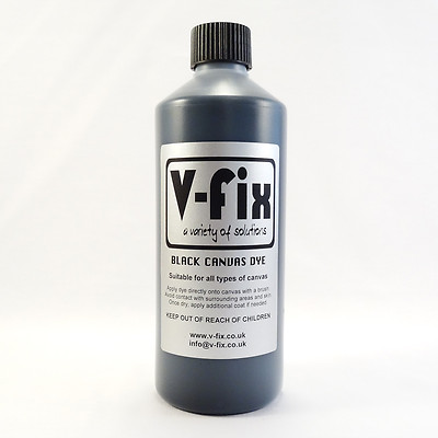 Black Convertible Hood Dye - Canvas Fabric Soft Top Colour Restore ...