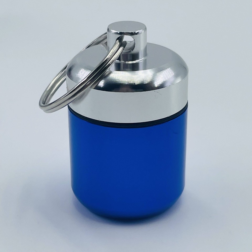 Mini Waterproof Aluminum Alloy Pill Box Case Bottle Holder Container ...
