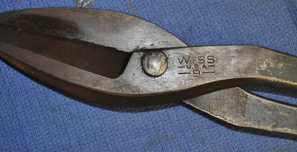Wiss No. 9 Inlaid tin snips, sheet metal shears, Made in USA | eBay